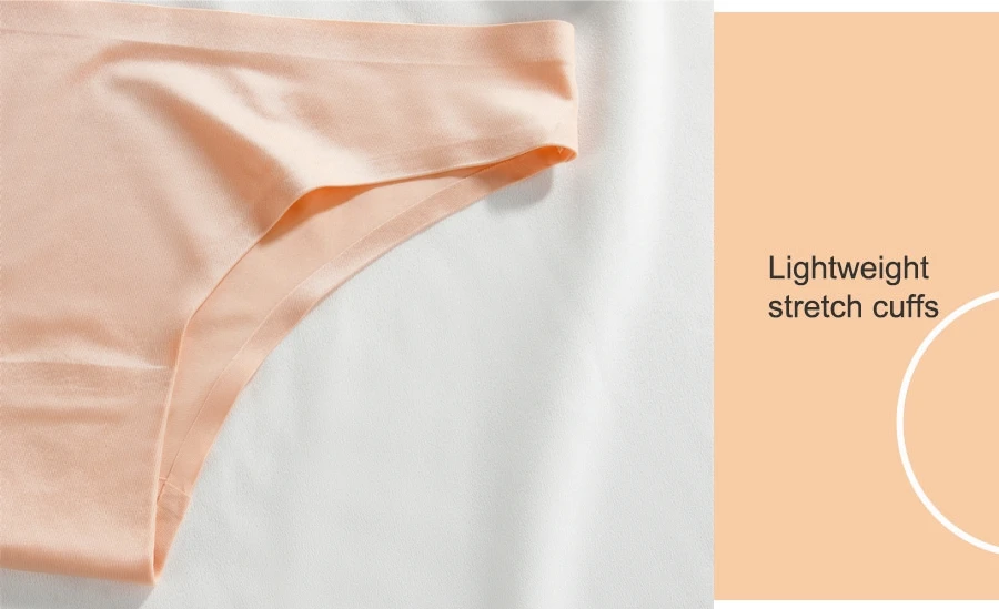 Wholesale Seamless Sexy T-Back Women's Solid Ice Silk Underwear Panties ...