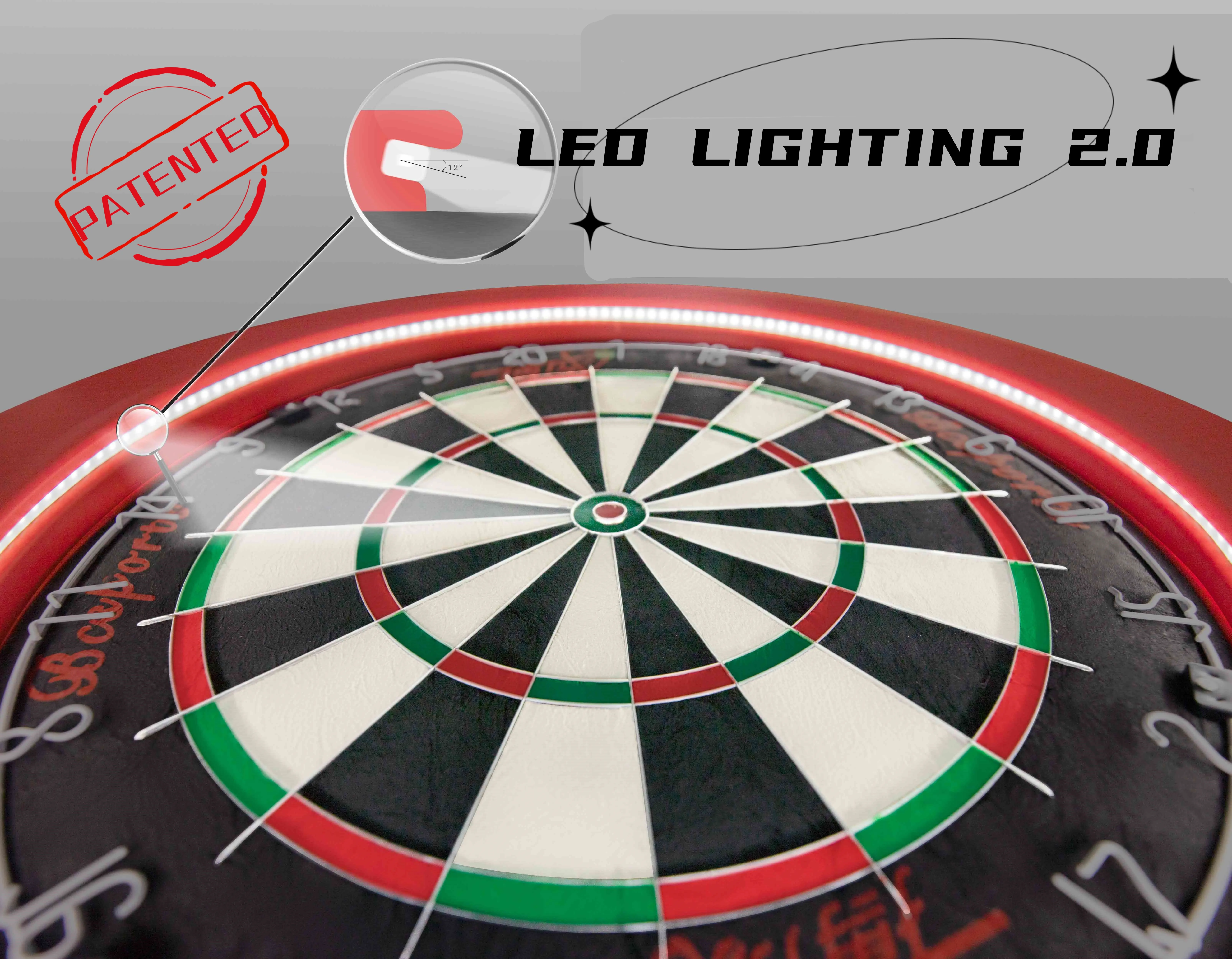 Bcsports Patented Double Eyelids Dartboard Surround - Customizable