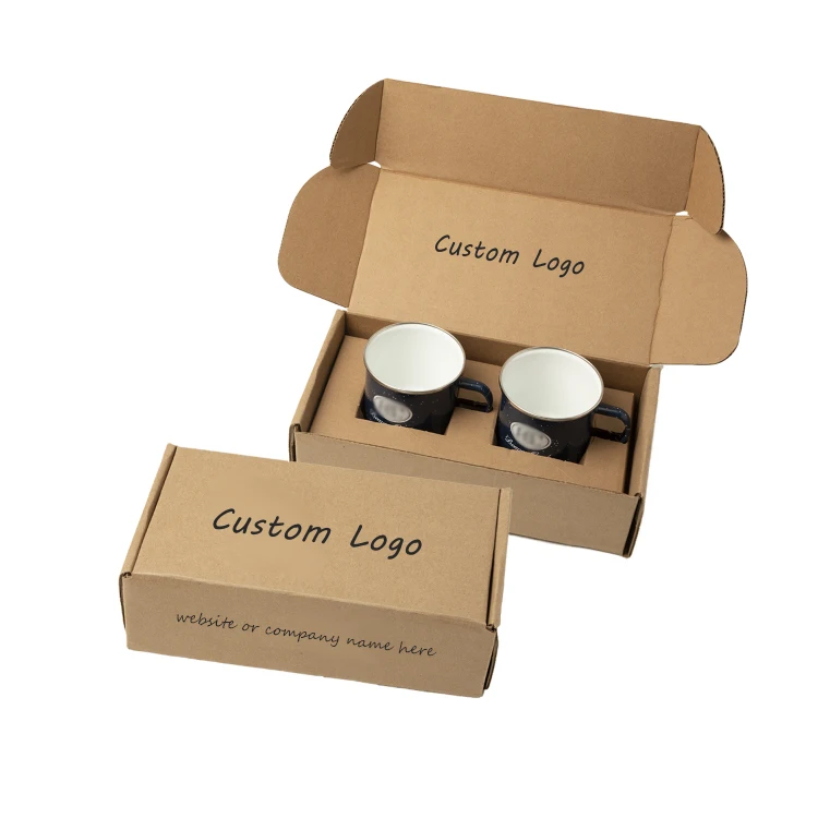 Collapsible Cardboard Cup Packaging Box Striped Stainless Steel Thermos ...