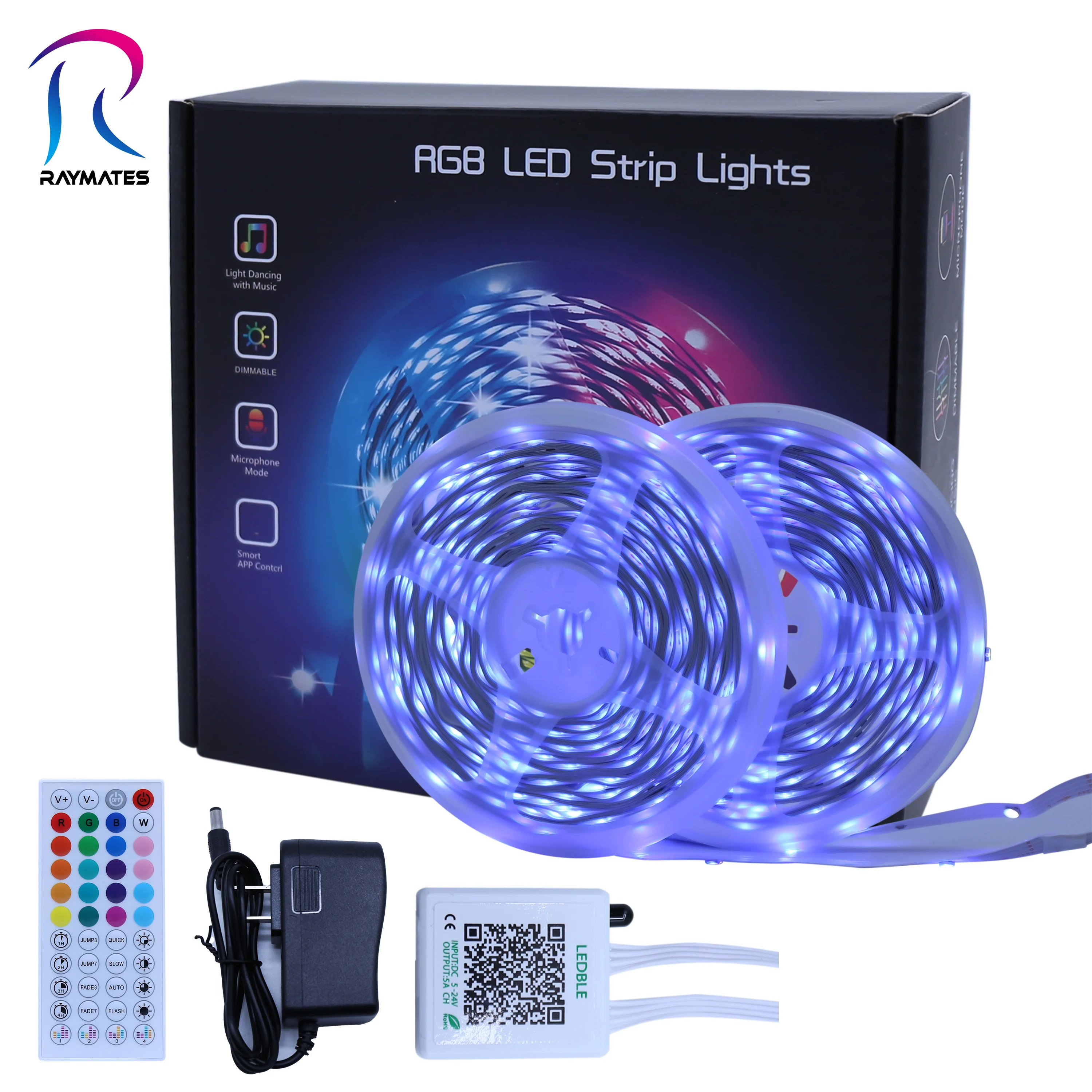 Led Lights LED Strip Lights 100ft, Smart Lighting With App Remote ...