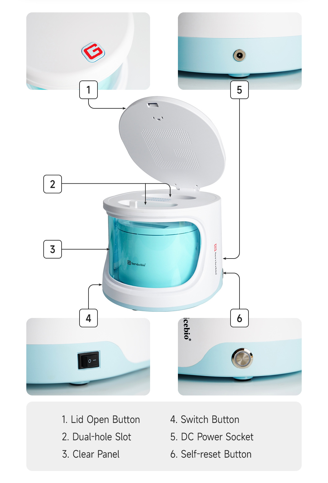 Laboratory Benchtop Efficient 2200rpm Mini Microplate Centrifuge ...
