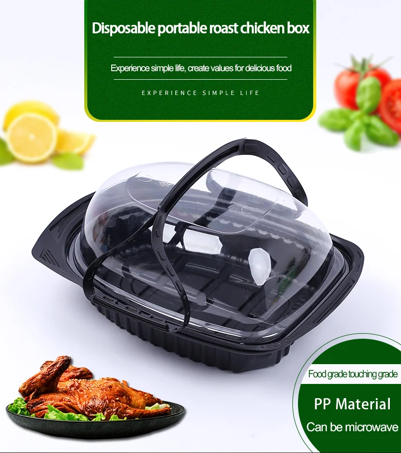 Disposable Roast Chicken Containers - Perfect for Camping