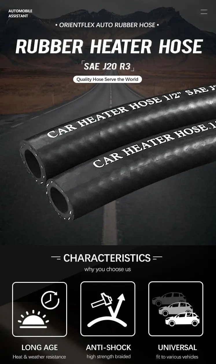 High Temperature Flexible Radiator Heater Hose 90mm