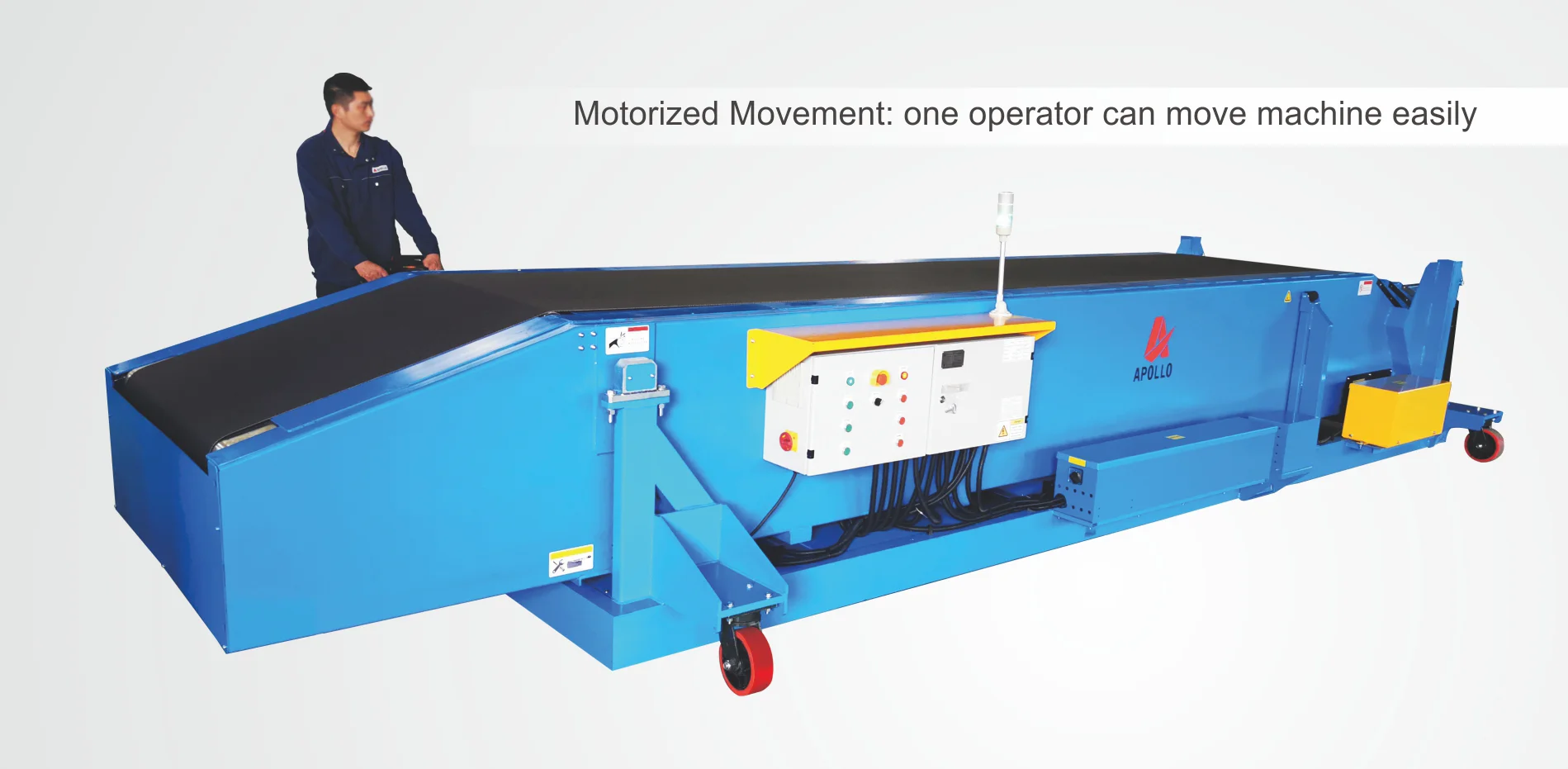 Movable Telescopic Belt Conveyor System Factory Ac Power Driven ...