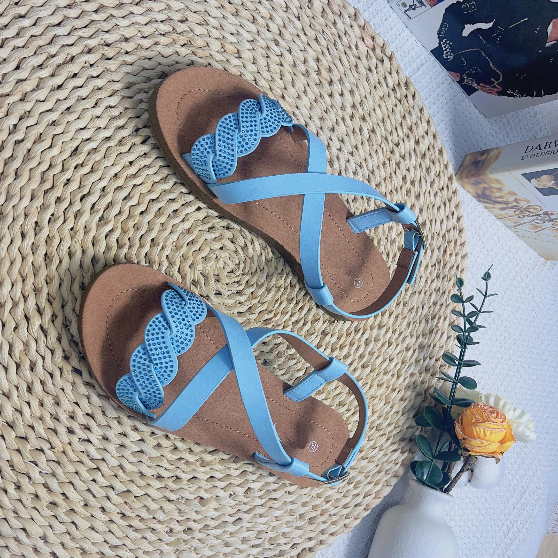 Hot Selling Buckle Sandals Summer Outdoor Flat Open Toe Sandals For ...