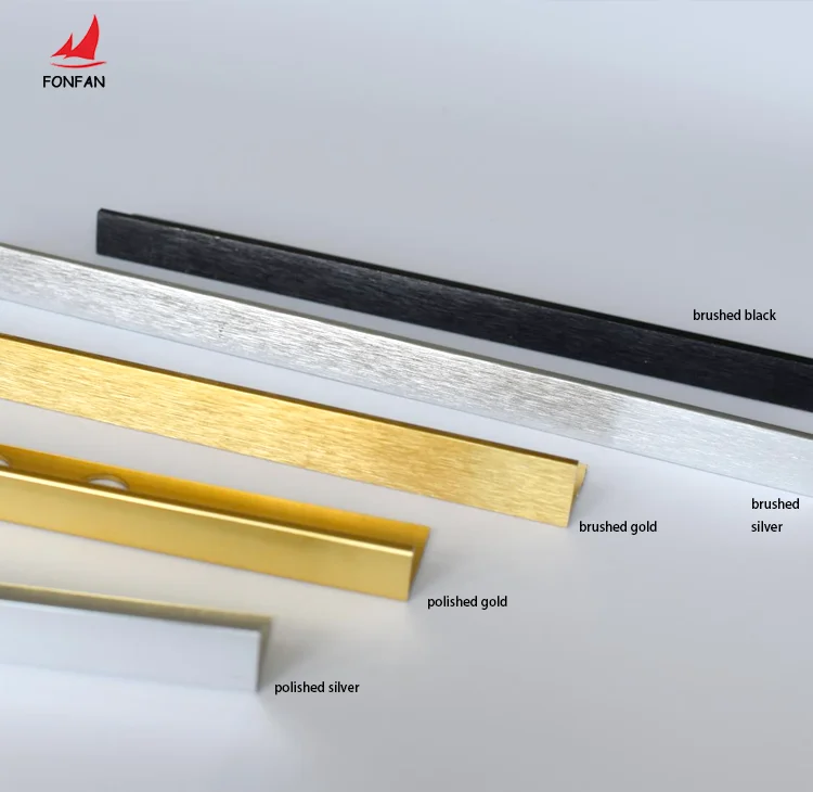 Straight edge L shape ceramic tile floor trim tile corner edging ...