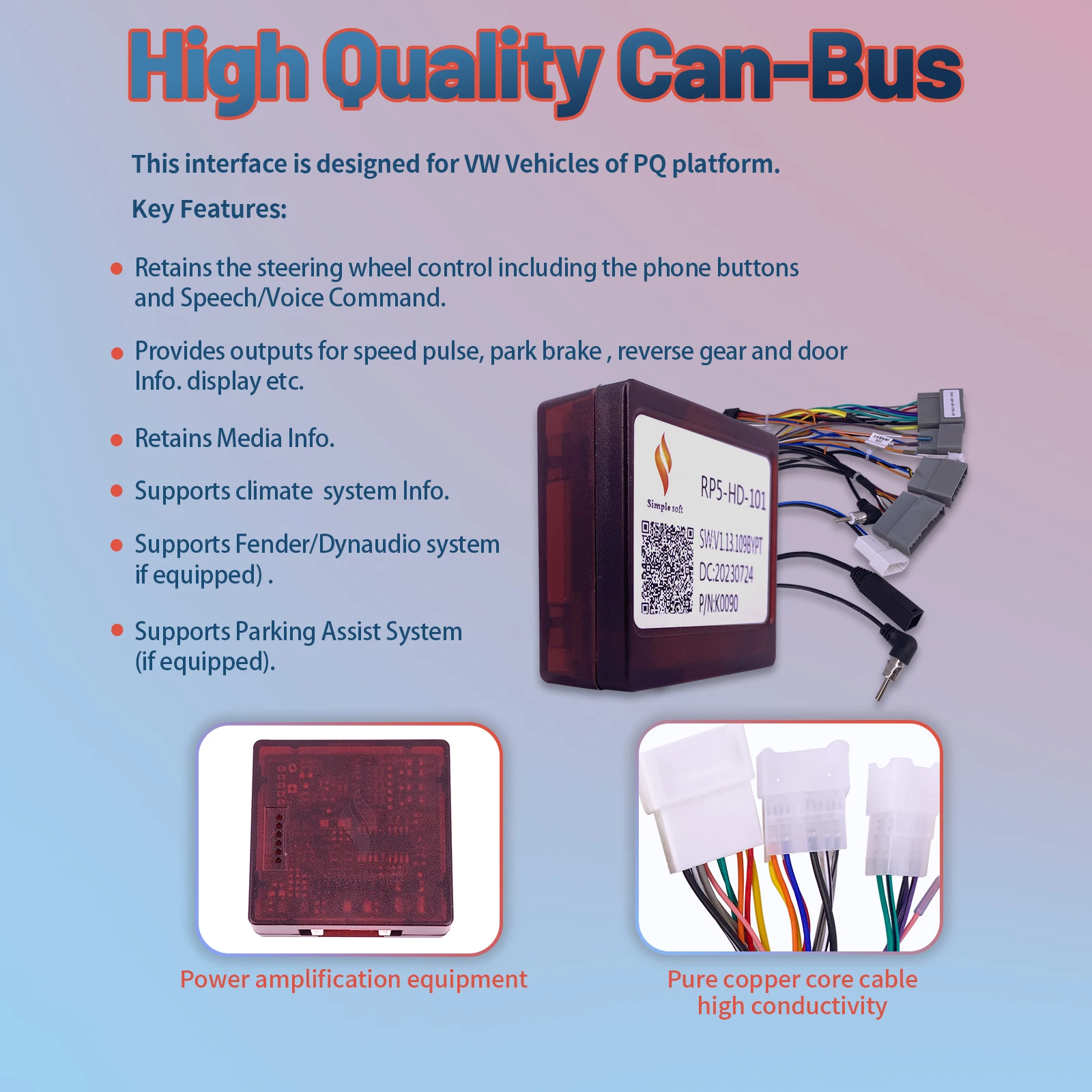 Simple Soft GPS Navigation DVD Panel Wire Harness for Honda