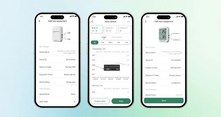 Bluetag Th30b/30r Smart Ble Temperature Data Logger Sensor With Temperature Monitor App - Buy ...