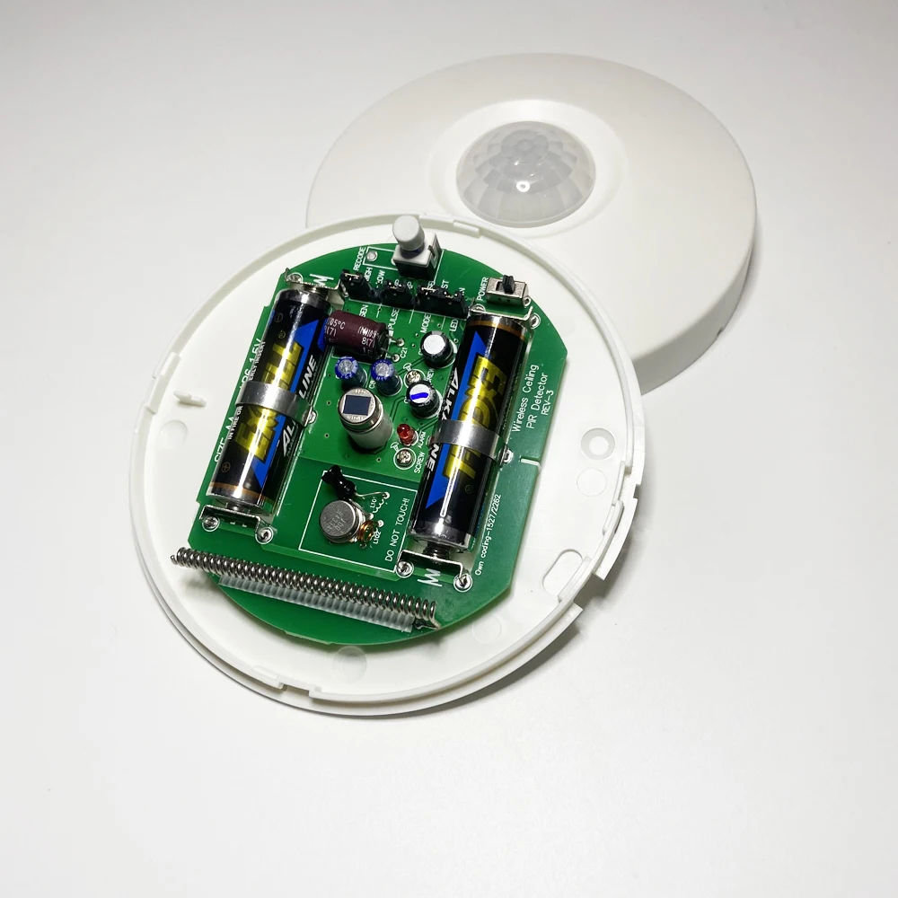 室内天花板红外探测器RF433Mhz无线移动PIR运动传感器，用于安全报警系统电池内部| Alibaba.com