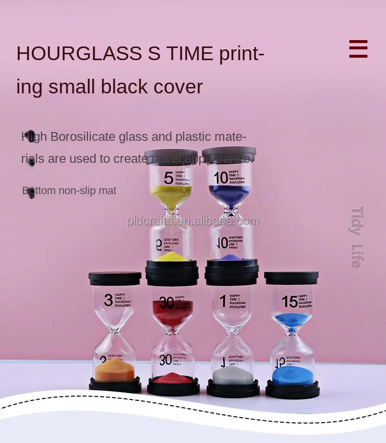 Sand Timer 6 Colors Hourglass 1/3/5/10/15/30 Minutes Sandglass Timer ...