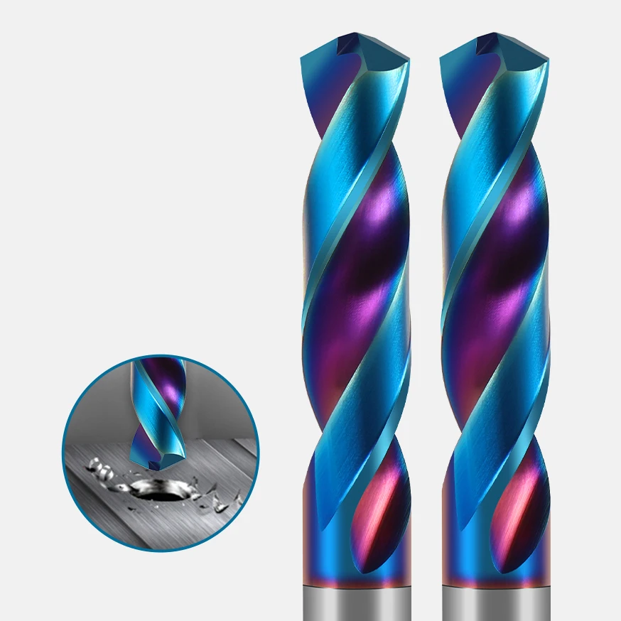 Hrc65 Cnc Lathe Turning Tools Solid Tungsten Carbide Drill Bit Straight ...