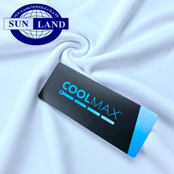 55% Coolmax 45% Coolpass Cross Section Quick Dry Performance Knitted ...