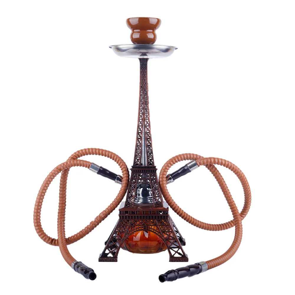 Luxury Hookah Eiffel Tower Shape Metal Hookah Egyptian Shisha ...