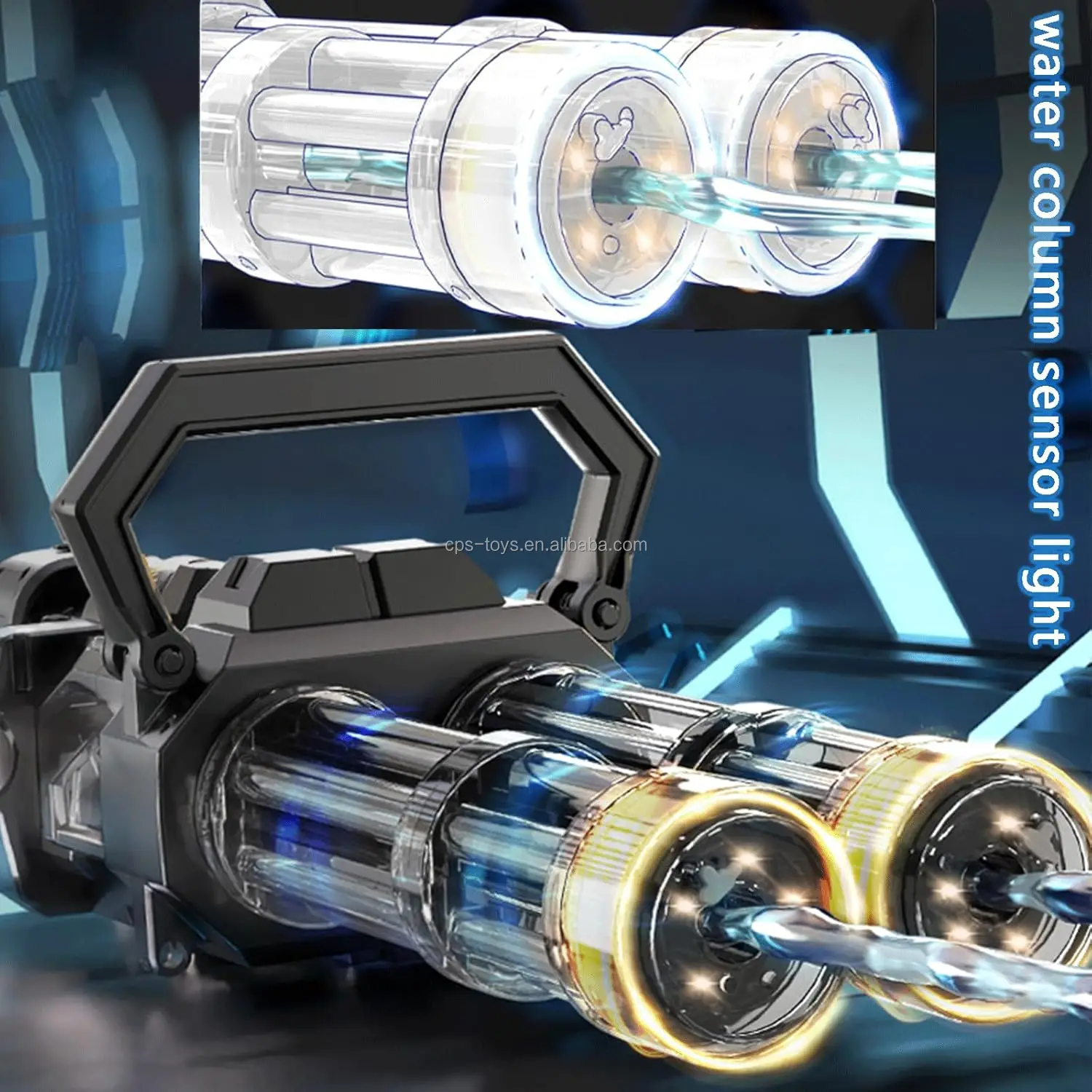 Gatling Electric Water Gun - Fun Outdoor Toy for All Ages