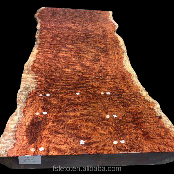 Africa Bubinga Slab Live Edge Table - Precious Wood