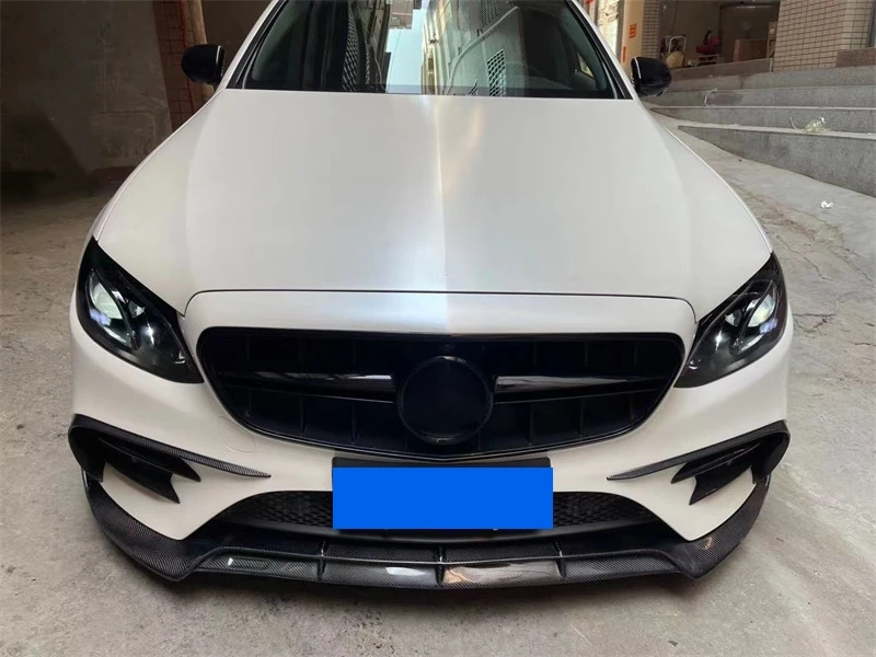 Carbon Fiber E53 Front Bumper Lip for Mercedes Benz E Class