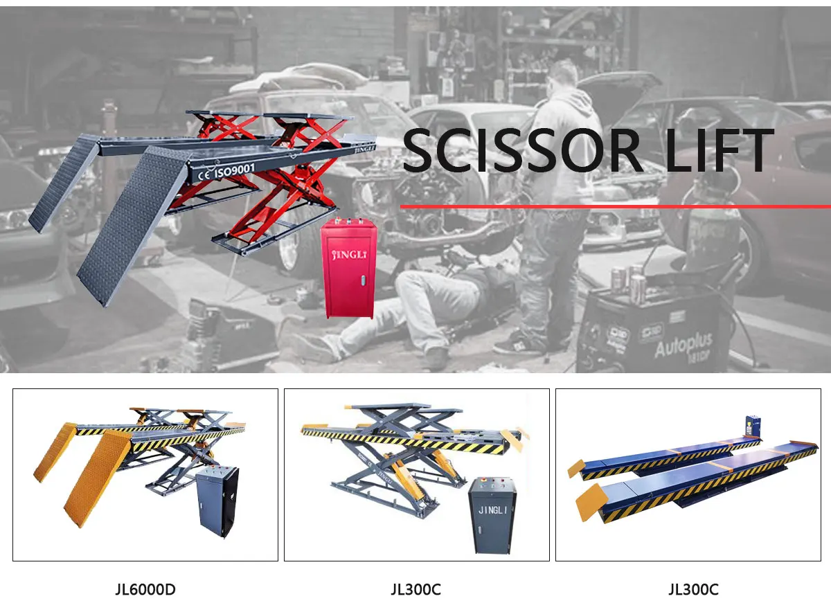 CE Certified Movable Hydraulic Scissor Car Lifts 4000kg & 3000kg ...