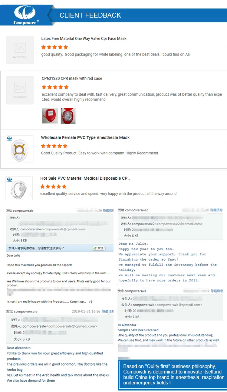 Compower Portable Oxygen Resuscitation - BVM Manual Resuscitator