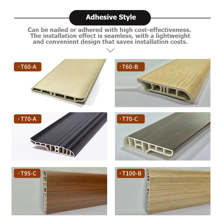 Basement Molding Wall Baseboard PVC Base Skirting Board Floor Upvc ...