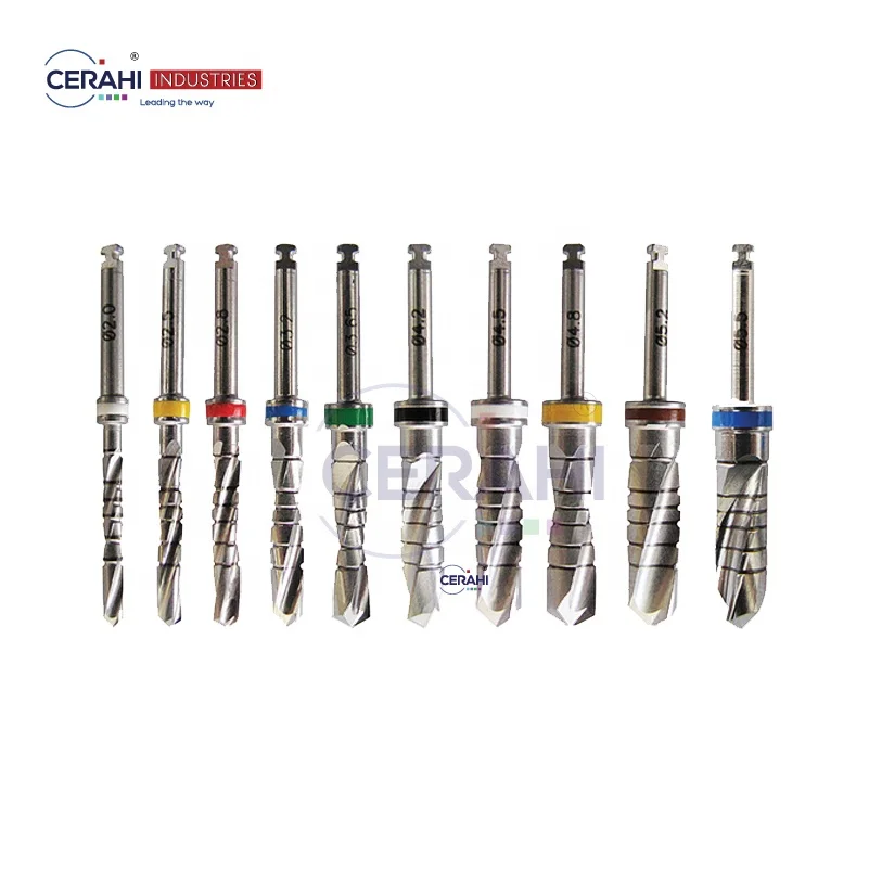 German Quality Dental Implant External Irrigation Twist Drills Bur 1.2 ...