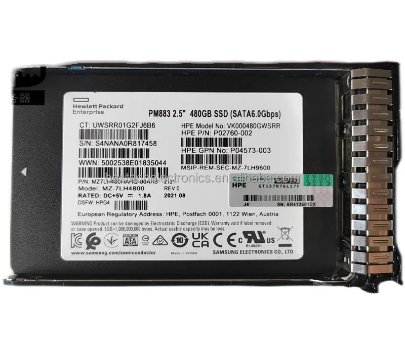 P04560-b21 New Original Hpe 480gb Sata 12gb 2.5 Inch Ri Sff Sc Ds Ssd ...