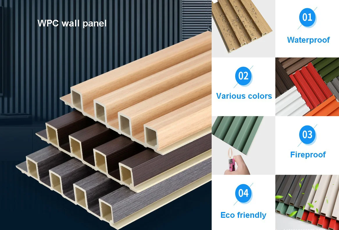 Integrated Wpc Wall Panel Wpc Siding Wall Panel Plastic Decoration ...