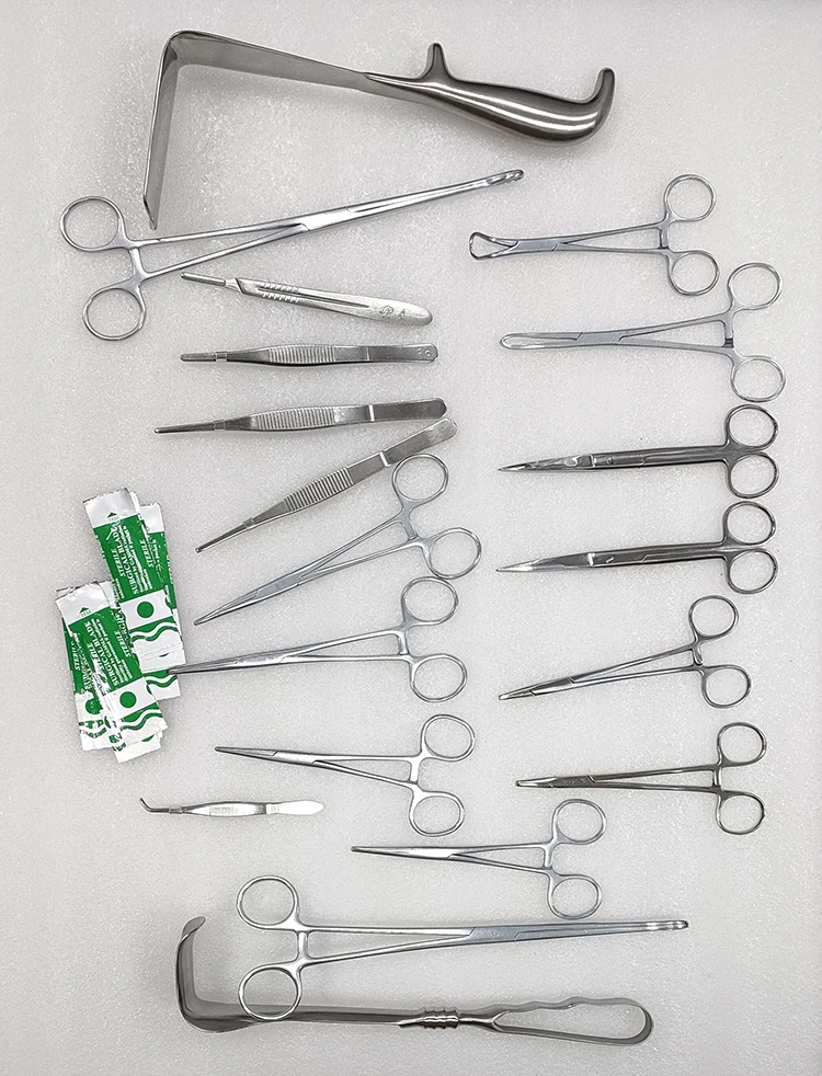 Basic Surgical Instrument Set 7 Kits Gynecology Instruments