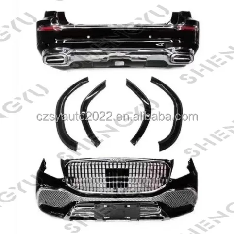 Body Kit Include Front Bumper Assembly Rear Lip Exhaust for Mercedes ...