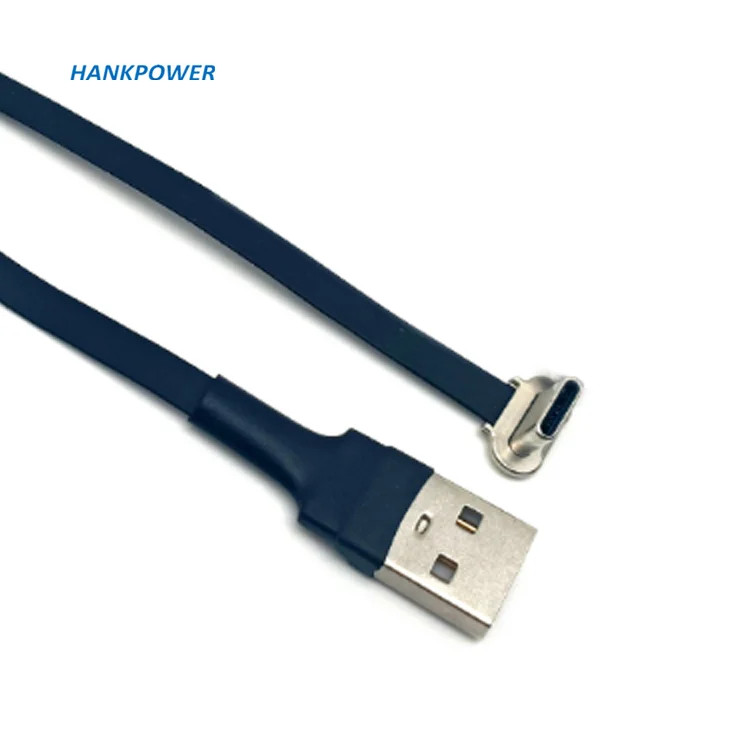 Flat FPV Ultra Thin Right Angle Type C to USB A FPC Charging Cable - 90 ...