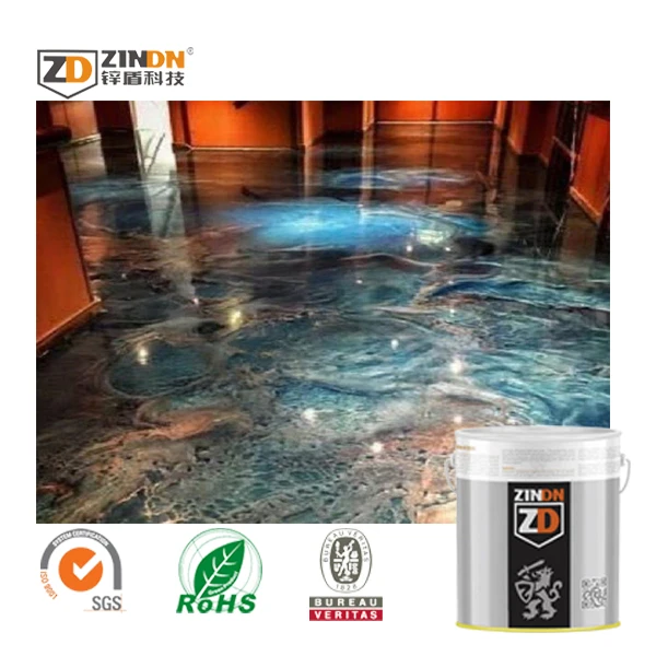 Liquid Glass Epoxy Resin And Hardener For Epoxy 3d Floor Sticker And ...