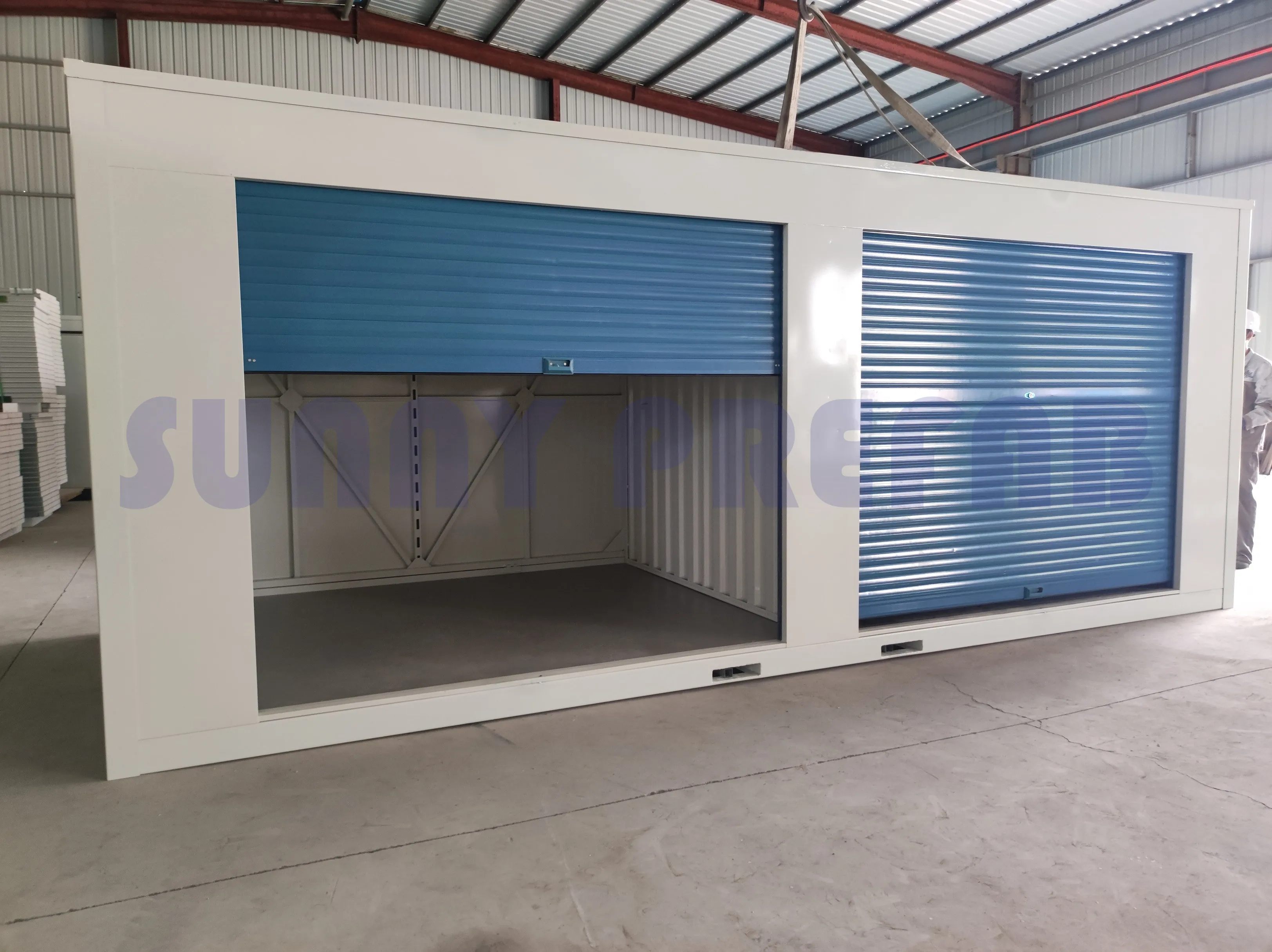 Steel 20ft Partitioned Prefab Container Storage Solutions