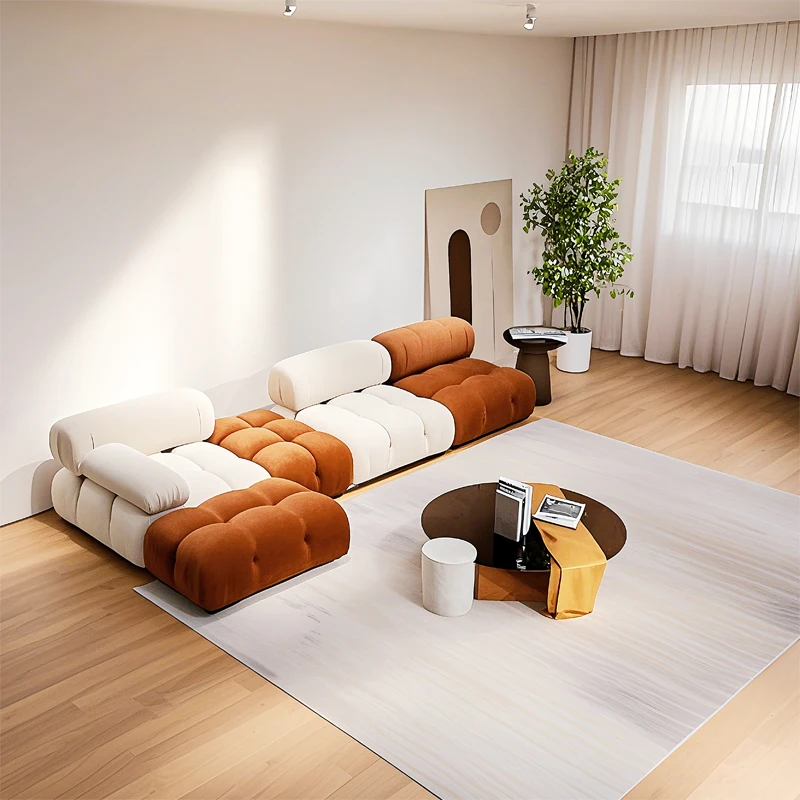 Nordic Modern Modular Lounge Sofa Velvet Mario Sectional For Living ...