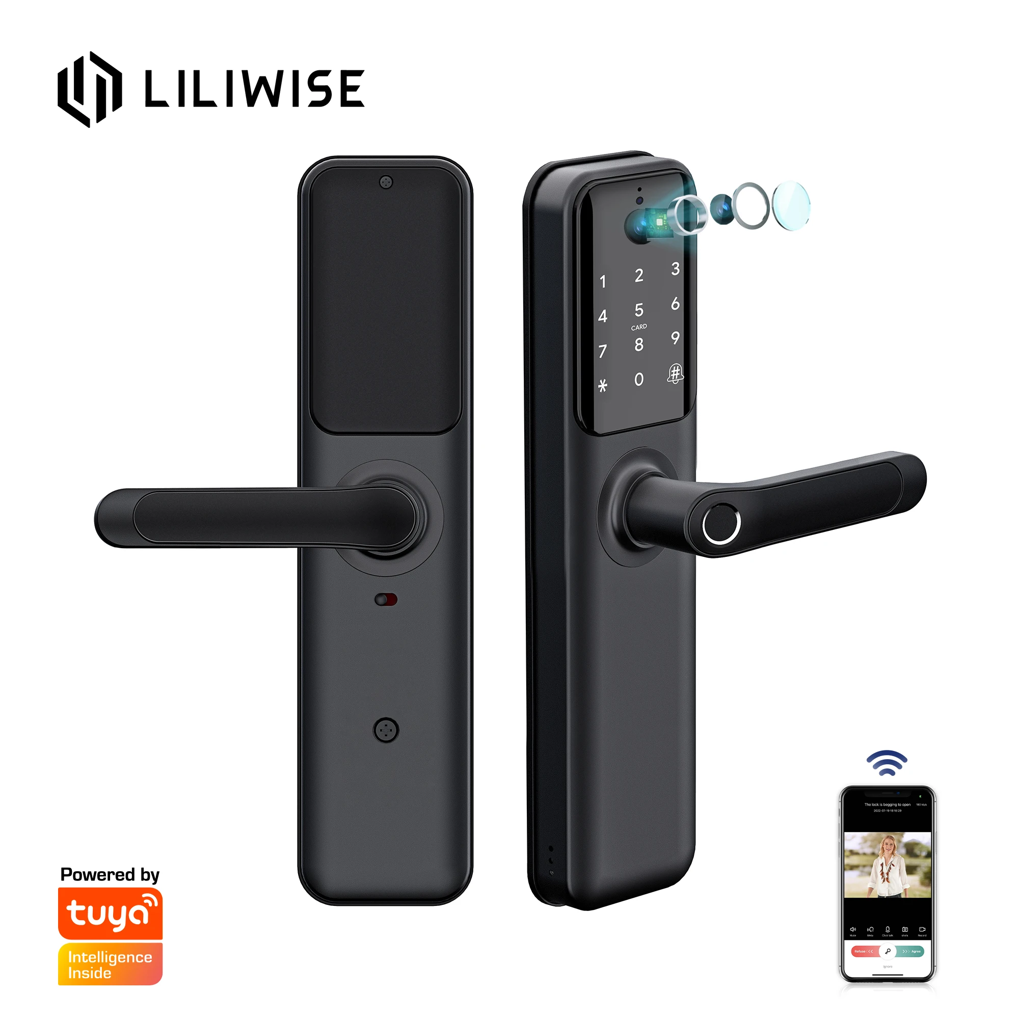 Liliwise Smart Door Lock with Camera - Secure & Convenient
