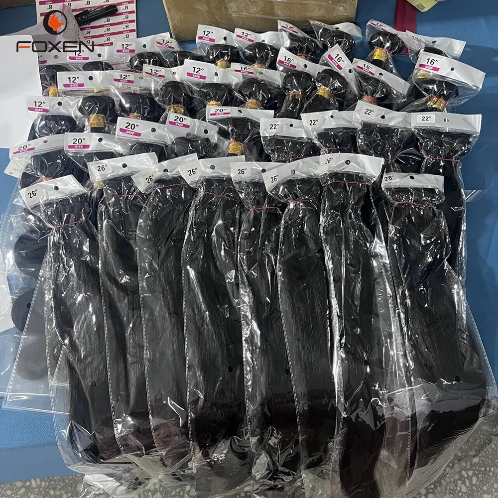 Foxen Vietnamese Raw Virgin Human Hair Double Drawn Cuticle Aligned ...