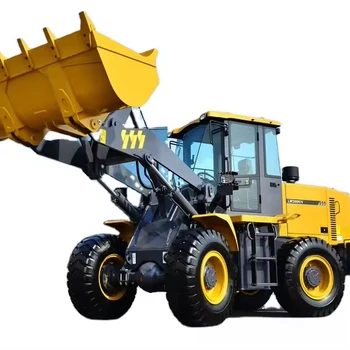 3 Ton Industrial Front Wheel Loader Lw300kn With Road Cleaning Sweeper Brand New With Low Price ...