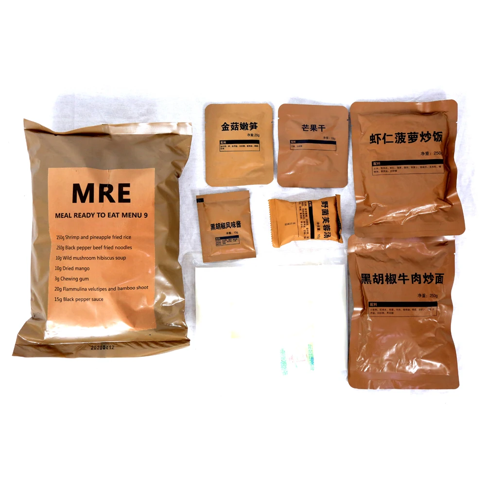 Sporting Goods Chinese Army MRE Emergency Food Ration Military Meal ...