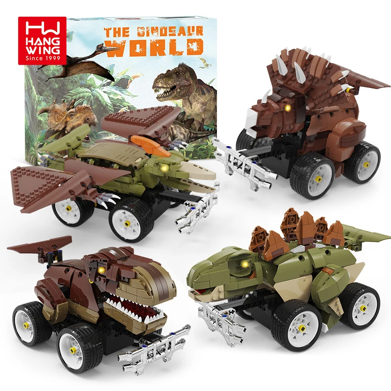 442pcs 2.4g Dual Mode Remote Control Programming Tyrannosaurus Rex Building Blocks Sets Rc ...