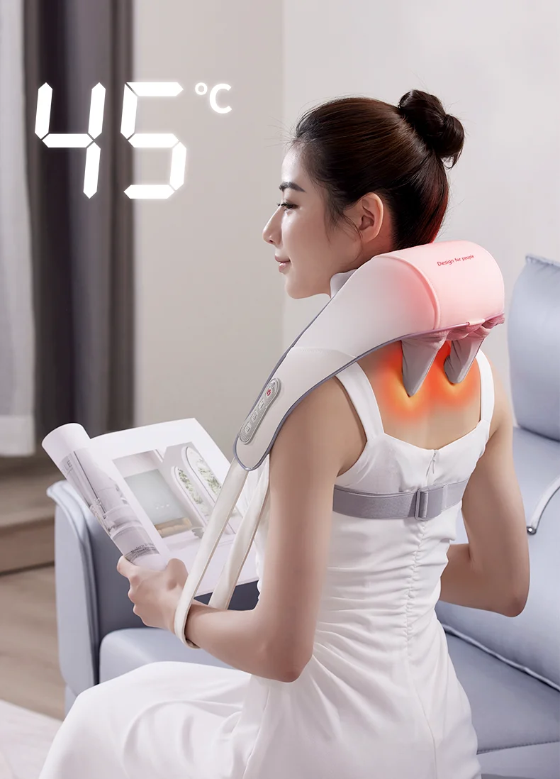 New Arrivals Electric Neck And Shoulder Massager Belt Smart Kneading ...
