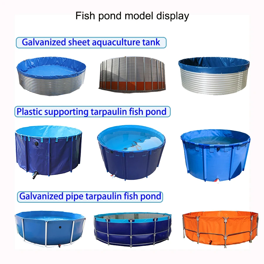 Aquaculture Tarpaulin Fish Farming Tank Indoor Shrimp Catfish Koi ...