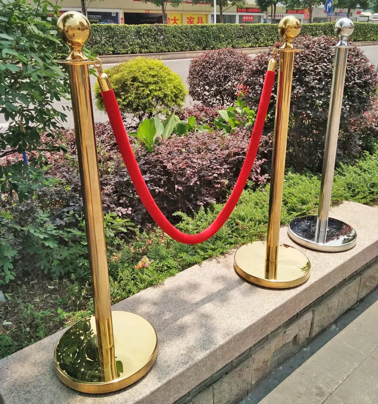 Red Carpet Velvet Rope Hanging Railing Barrier Post Stands Stanchion ...