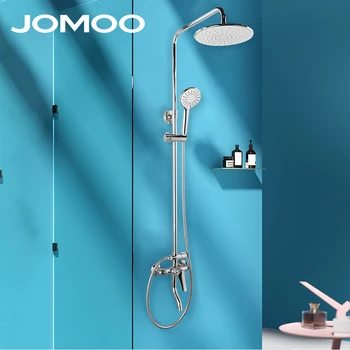 Jomoo Bathroom Silicone Shower Head Set Kit High Pressure Water Save Head Rainfall Shower Column ...