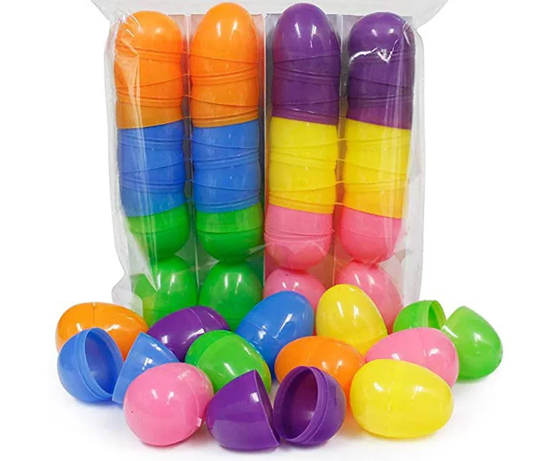 Empty Fillable,Colorful Plastic Easter Eggs Bulks For Easter Hunt,Party ...