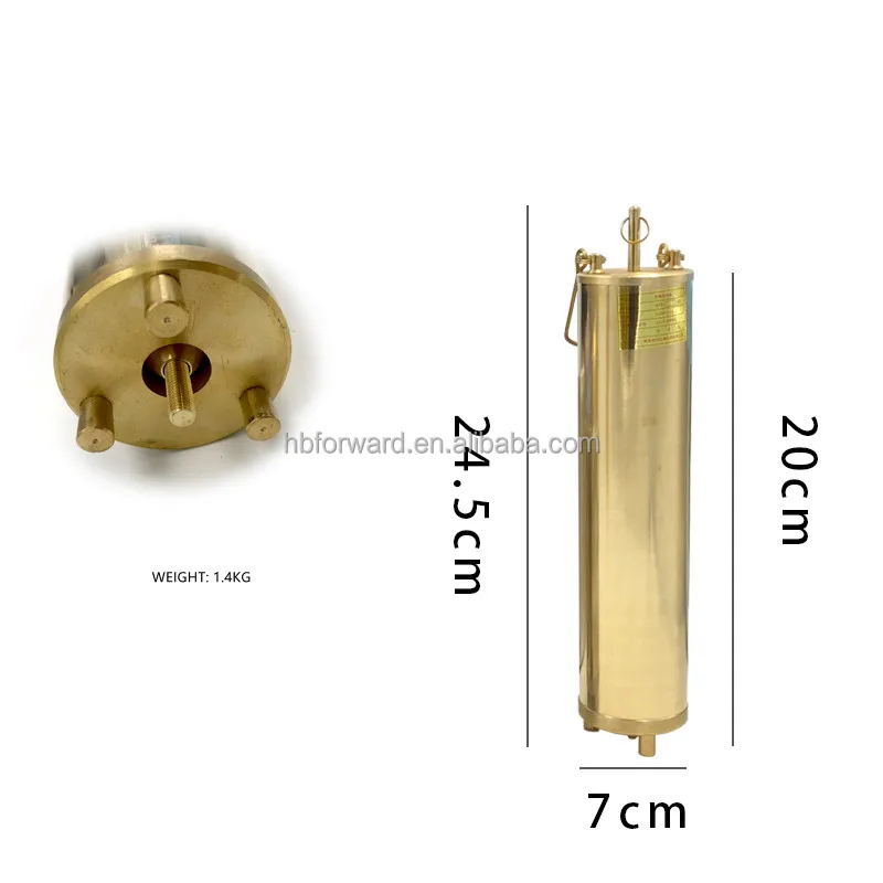 Brass & Stainless Steel Asphalt Sampler - Reliable & Durable