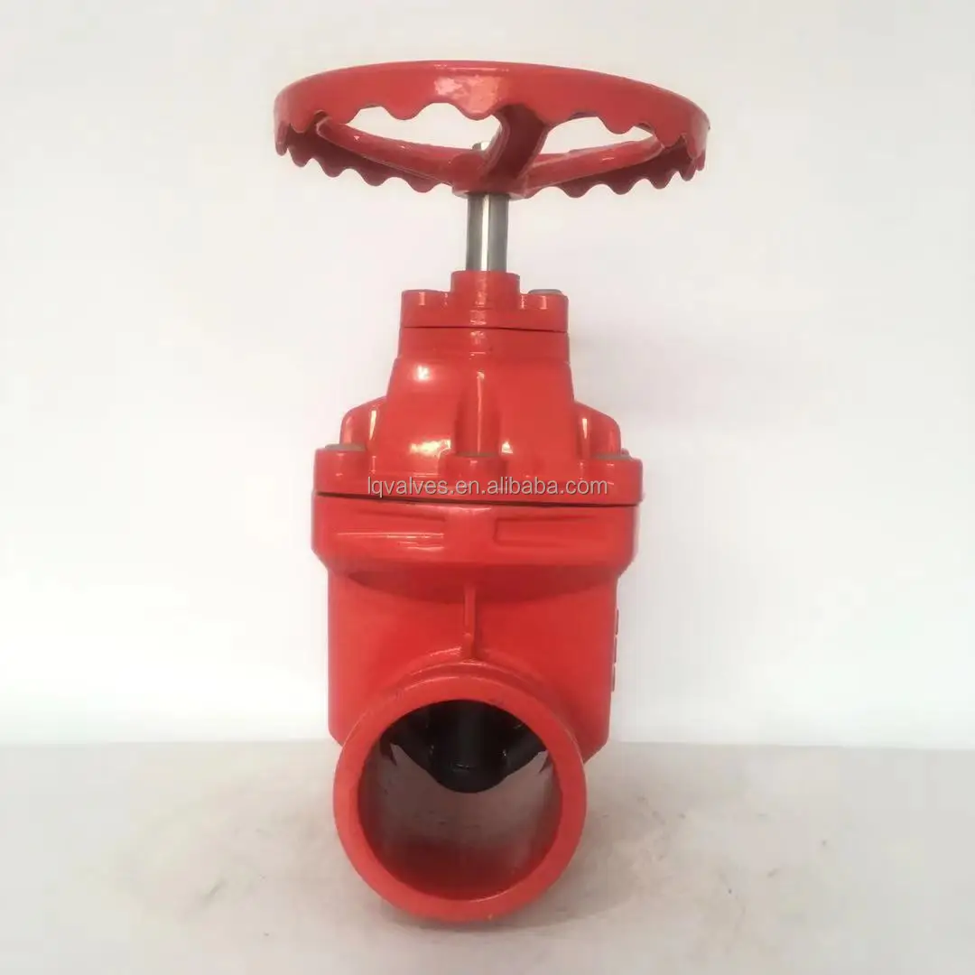 Z85X Grooved Rubber Lined Gate Valve Gate Valve for Hdpe Pipe Grooved ...