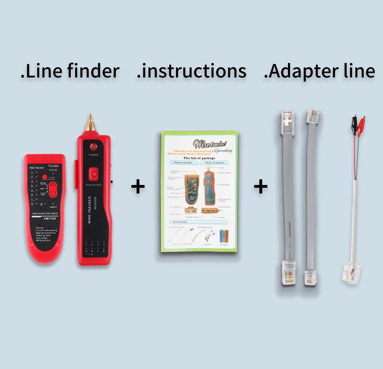 Network Cable Tester Line Tracker Cable Find Tone Generator Hd-mi Line ...