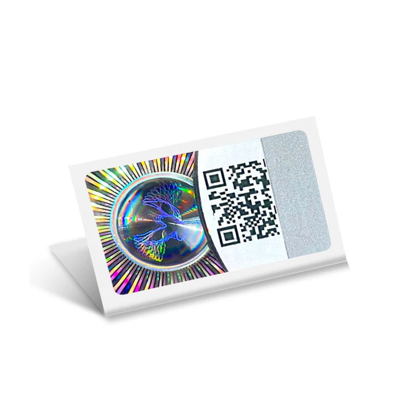 Custom Scratch Off Serial Number Security Hologram Sticker Qr Code 3d ...