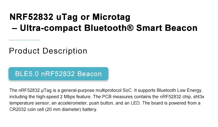 Nrf52832 Ip67 Waterproof Ble Beacon For Assest Tracking /indoor ...