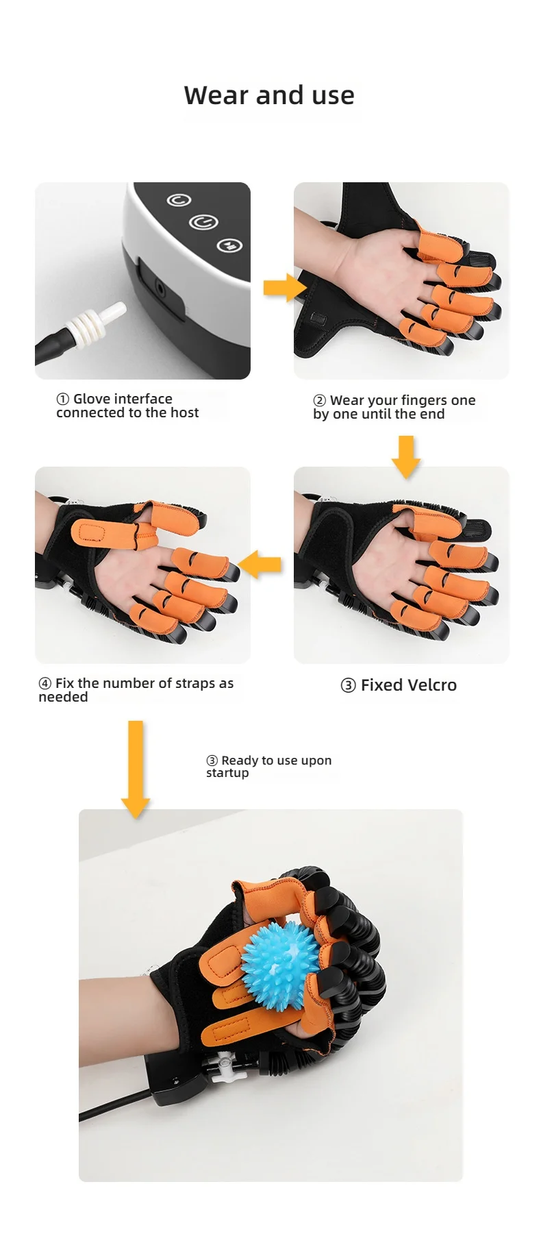 Rehabilitation Robot Gloves Upgrade Stroke Hand Therapy Equipment ...