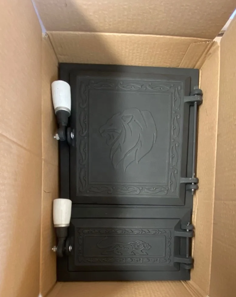 Cast Iron Double Stove Doors for Wood Burning Stoves - Durable ...