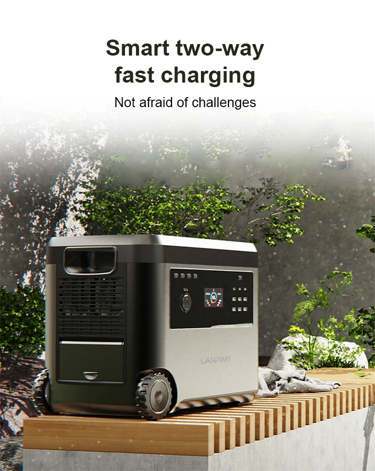 Lanpwr 2500w 2016wh Portable Power Station Solar Generator Lithium ...